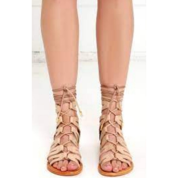 MTNG | Shoes | Mtng 94439 Vaqueta Nude Leather Gladiator Sandals | Poshmark